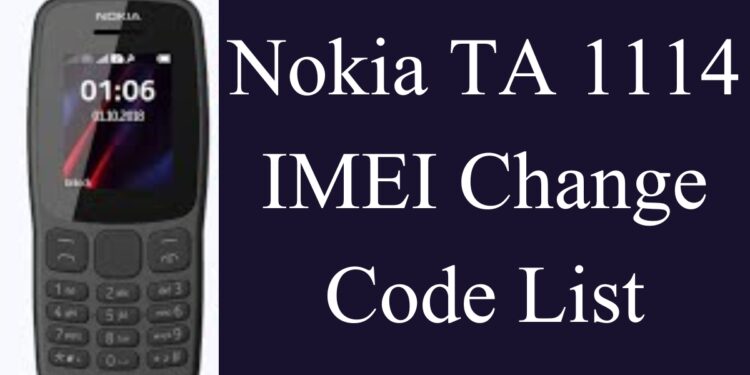 Nokia Ta 1114 IMEI Change Code List 2025 | Secret Codes