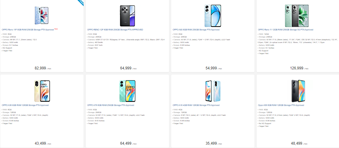 Oppo 5G Mobile Price In Pakistan 2025 | 20000 To 30000