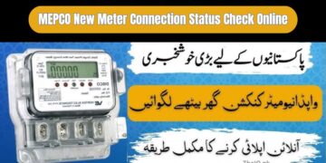 MEPCO New Meter Connection Status Check Online By CNIC