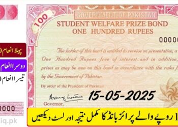 Online Prize Bond Check Rs. 1500 Draw #100 - Rawalpindi